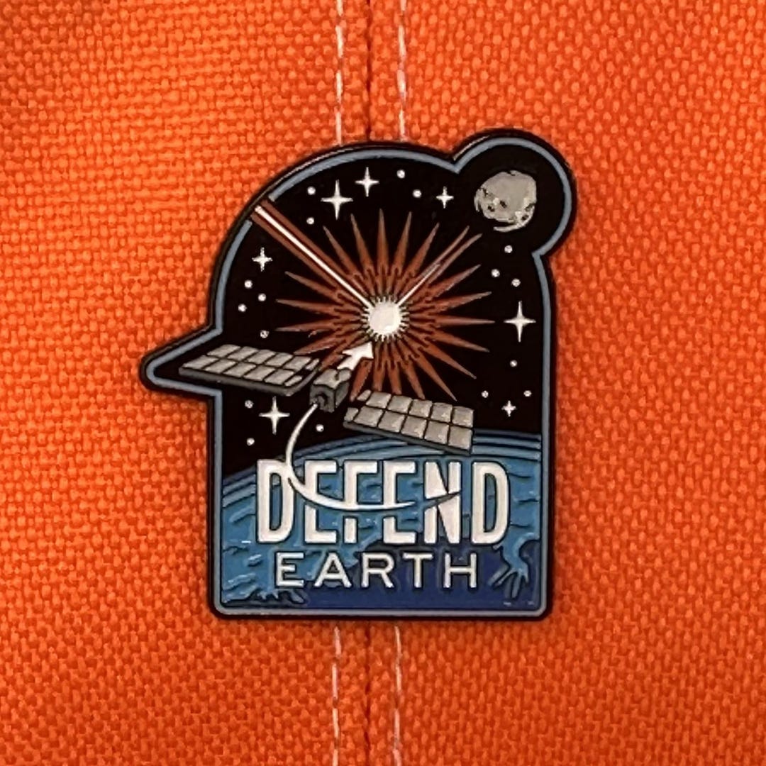 Defend Earth Pin From Dinosaur Extinction - Etsy