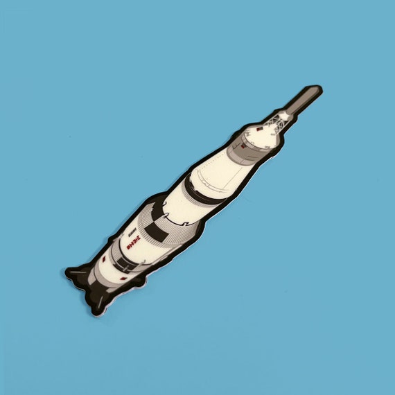 Saturn V Rocket Sticker - Etsy
