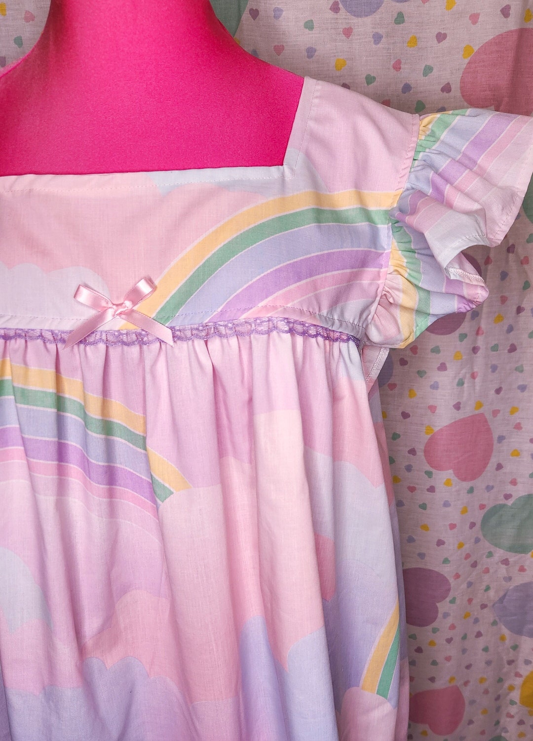 Pastel Rainbow Fairy Spank Kei Nightie Dress Plus Size S 3X - Etsy