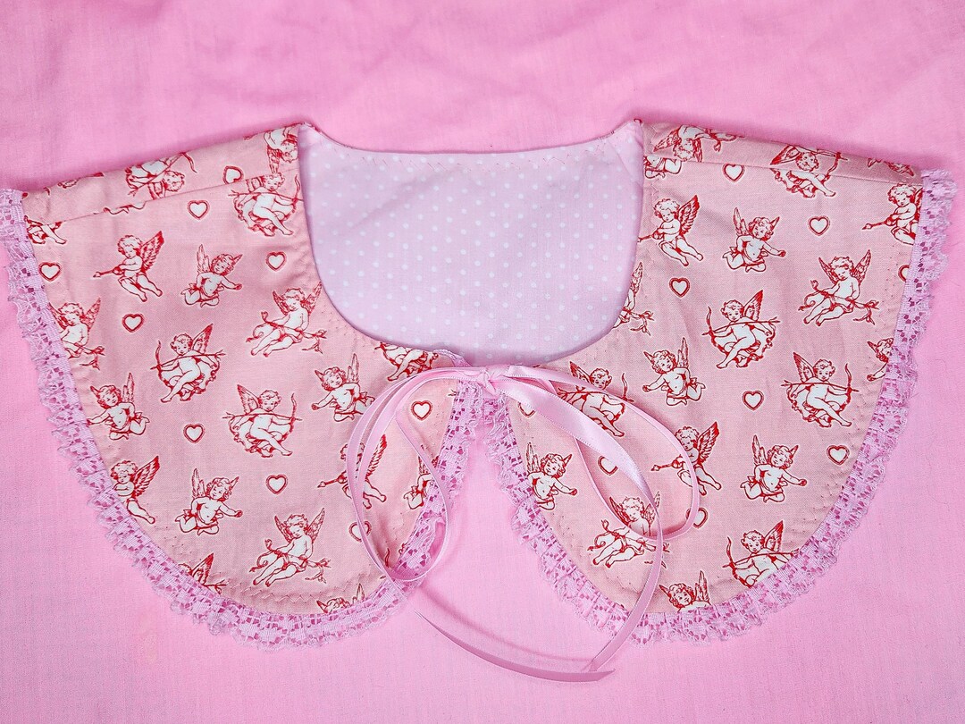 Pink and Red Cupid Detachable Collar, Valentine's Day, Galentine Gift ...