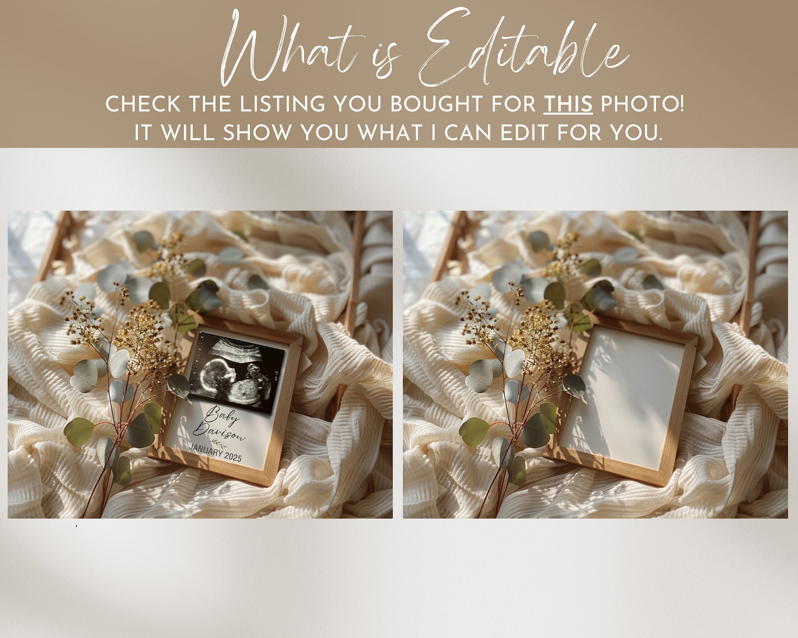 Edit My Pregnancy Announcement for Me, Digital Announcement ...
