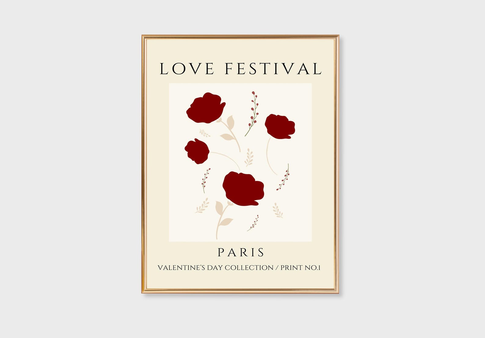 Valentines Day Decor Print Set of 9, Valentines Day Wall Art, Trendy ...