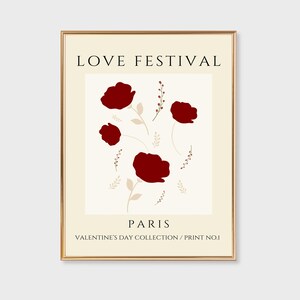 Valentines Day Decor Print Set of 9, Valentines Day Wall Art, Trendy ...