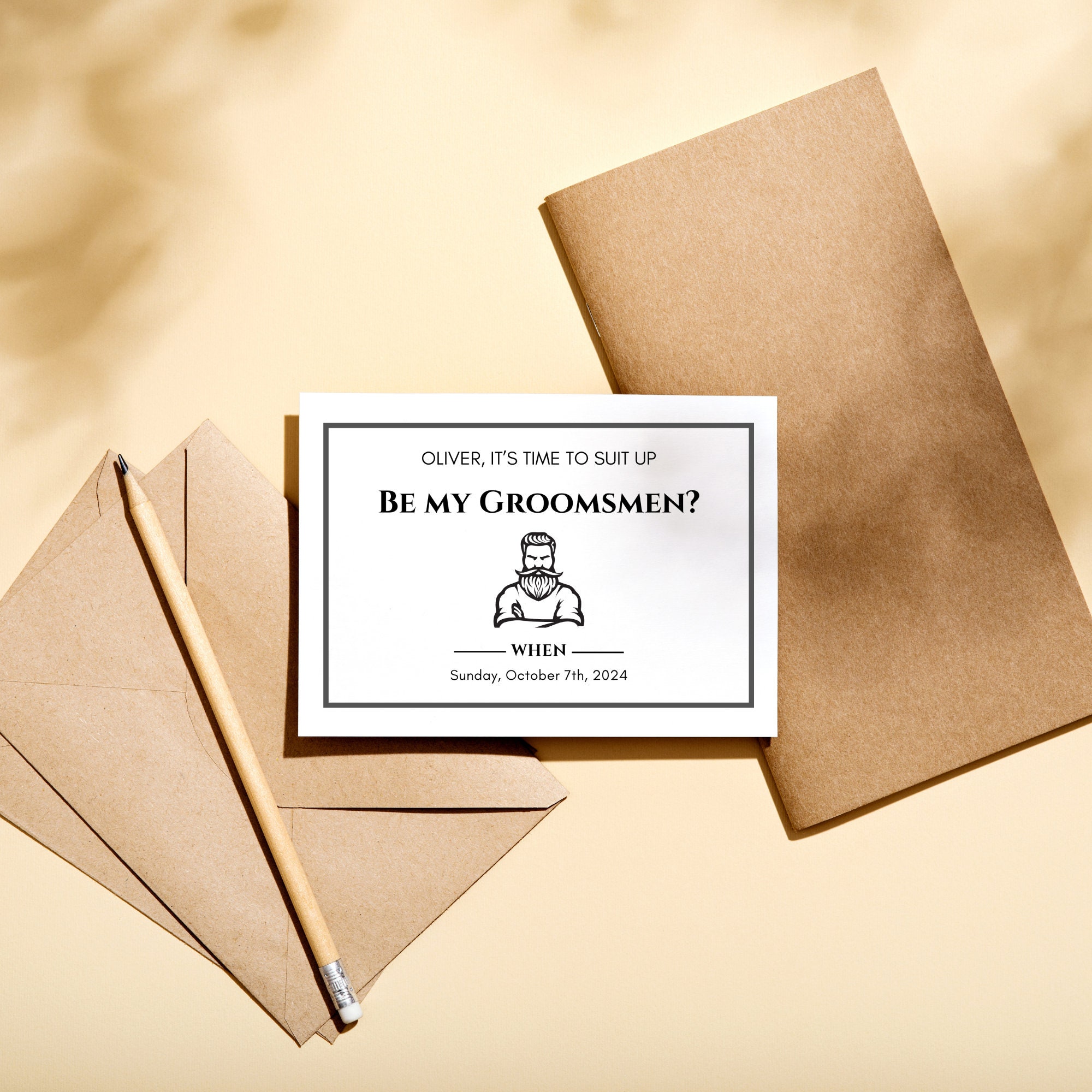 Editable Groomsmen Proposal Cards Template, Groomsman Proposal Cards ...