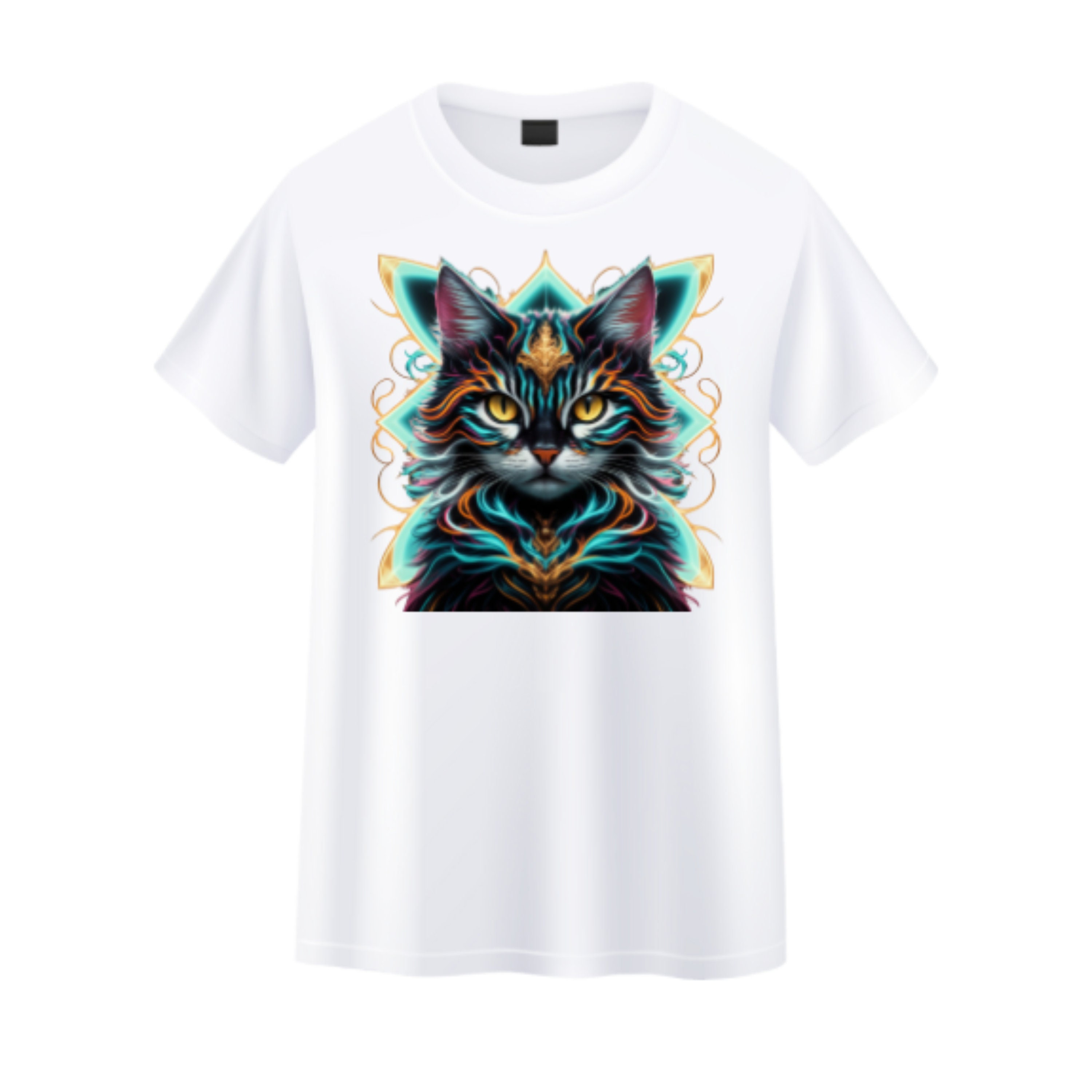 Fantastical Cat Art/witchy Room Decor/gothic Home Decor/magic Cat ...