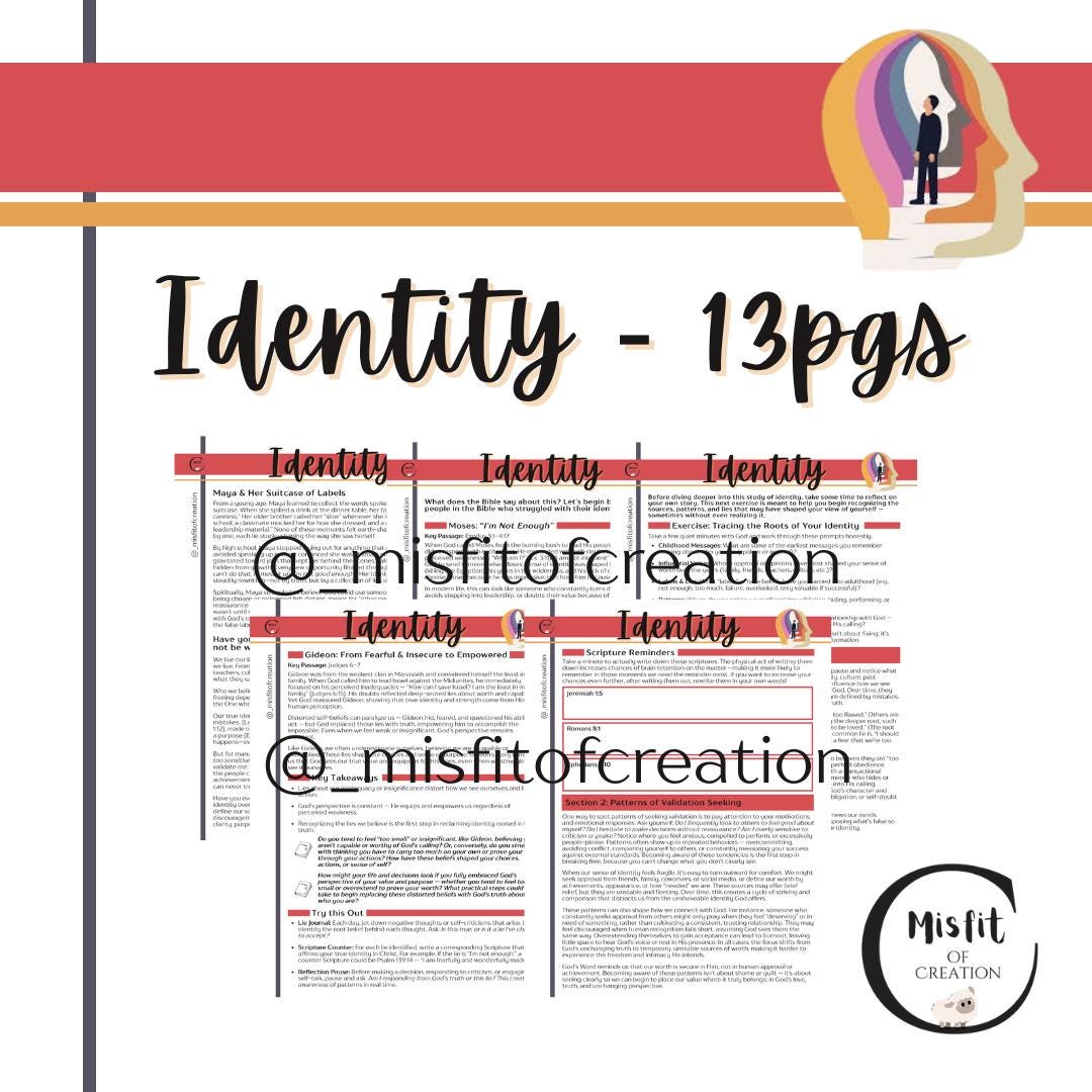 Identity in Christ Bible Study | Printable Christian Study Guide ...