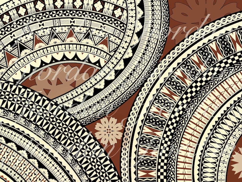 Fijian Masi Design - Etsy