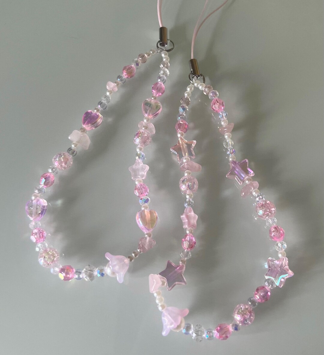 Pink Phone Charm | Coquette Beaded Phone Strap Handmade Olivia Rodrigo ...
