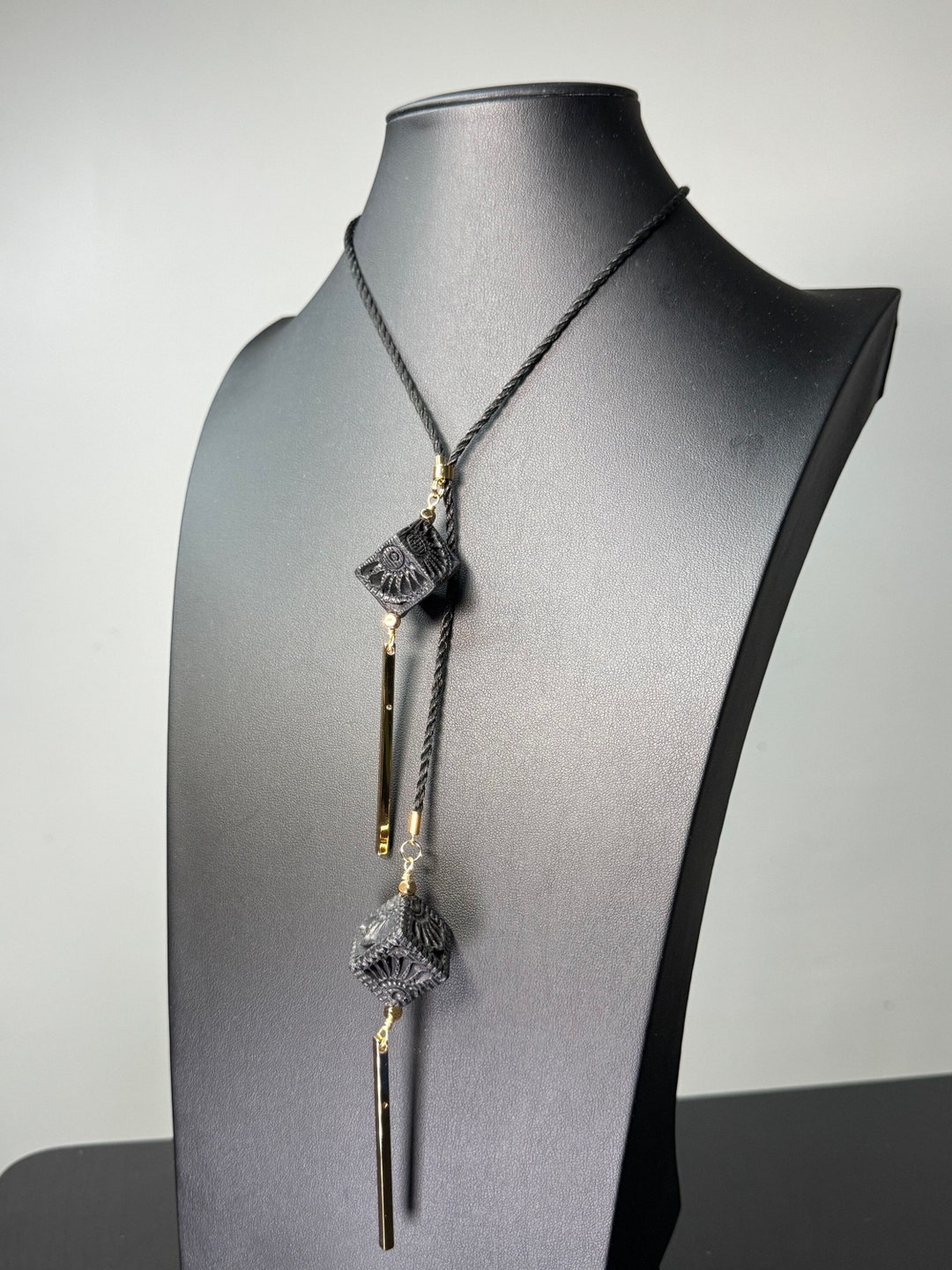 Long String Cube Necklace | Mexican Handmade Jewelry | Joyeria ...