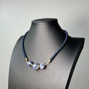 Cord Talavera 3 Sphere Necklace | Mexican Handmade Jewelry | Joyeria ...