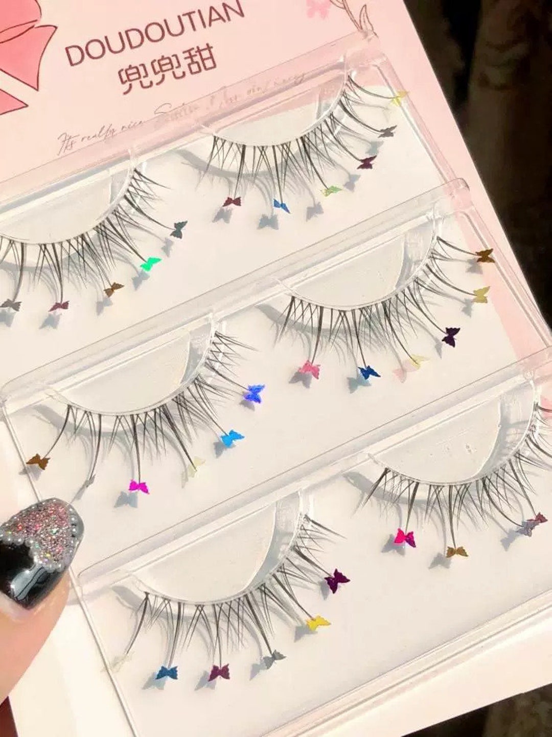 RANDOM | Butterfly/heart Colored Lashes | Christmas Party | Cosplay ...