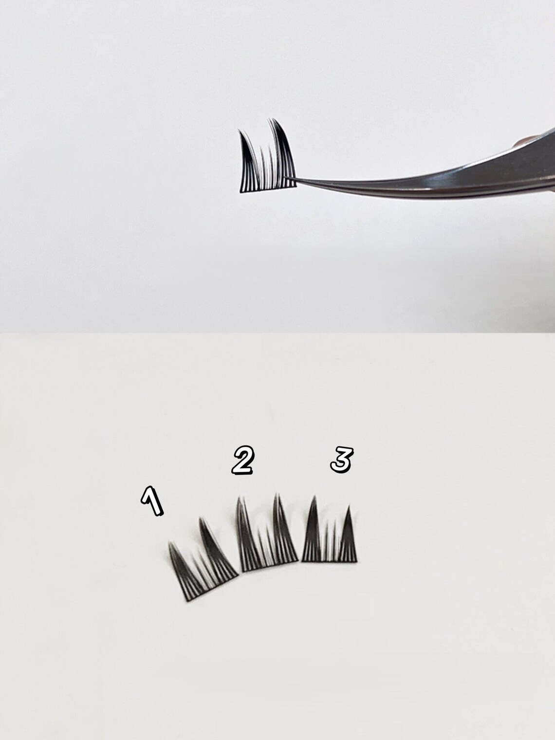 Manga Lashes | Natural Look | Individual Lash | Anime Eyelashes Cluster ...