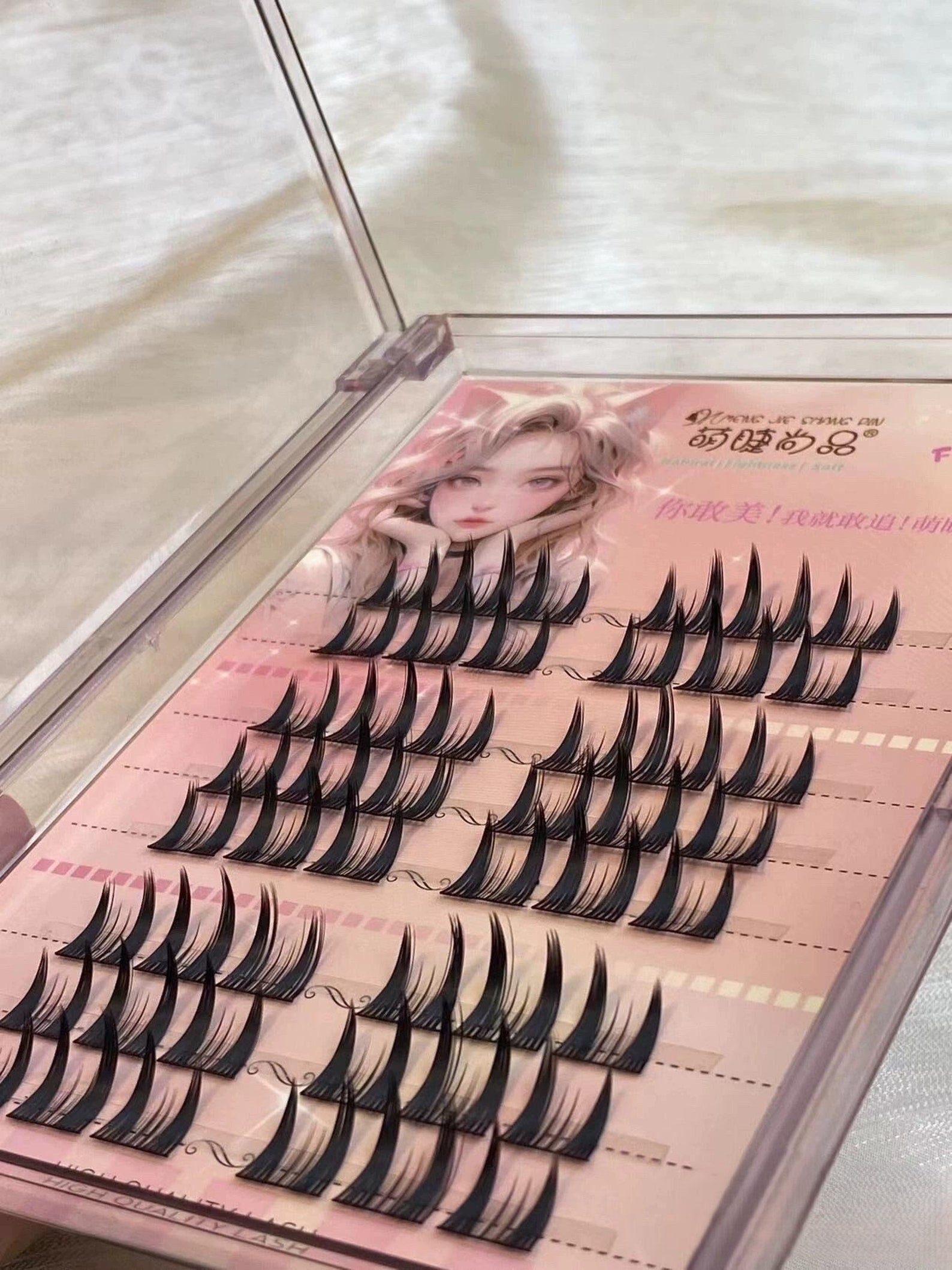 Manga Lashes | Natural Look | Individual Lash | Anime Eyelashes Cluster ...