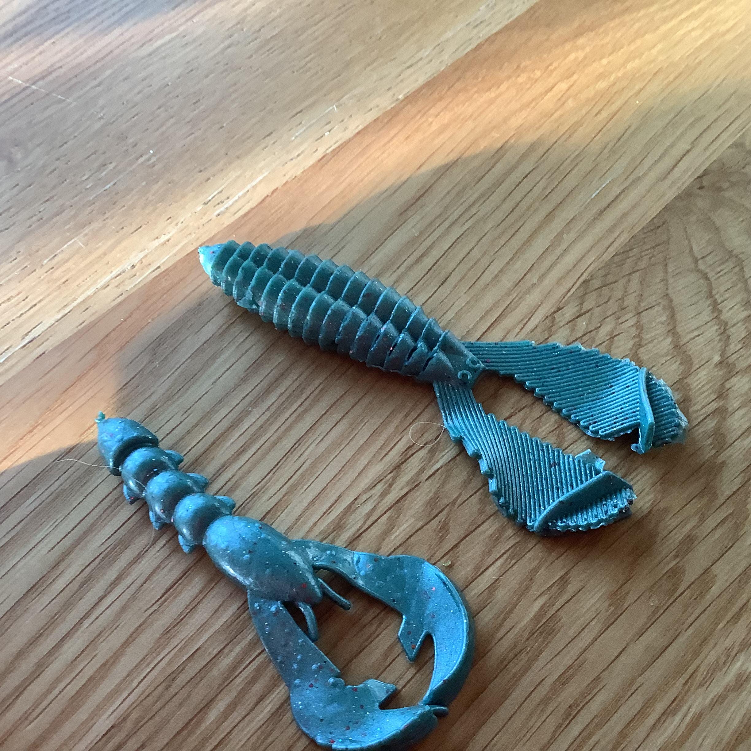 Bright Blue Soft Plastic Fishing Lures, Craws (pack of 2) - Etsy