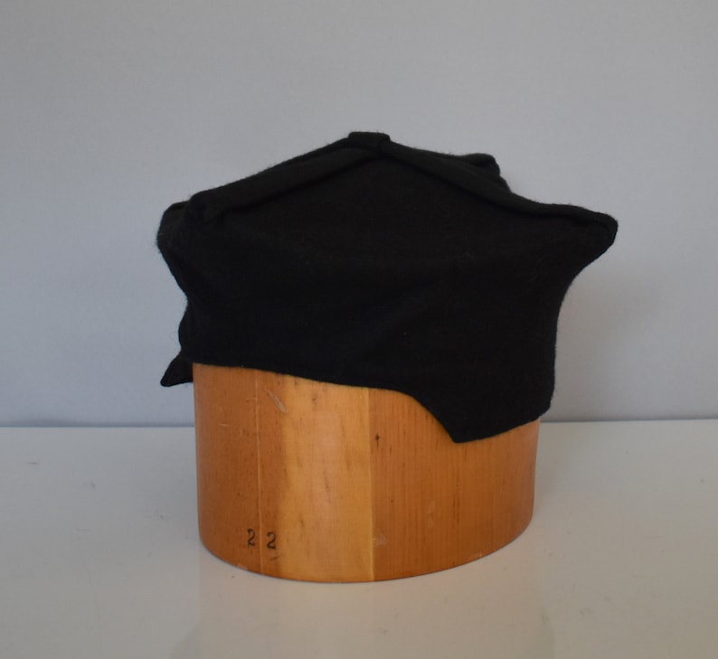 60s Priest Biretta Black Square Clergy Hat Canterbury Cap | Etsy