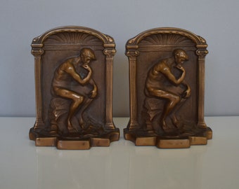 Art & Collectibles Figurines & Knick Knacks Antique Copper The Thinker ...