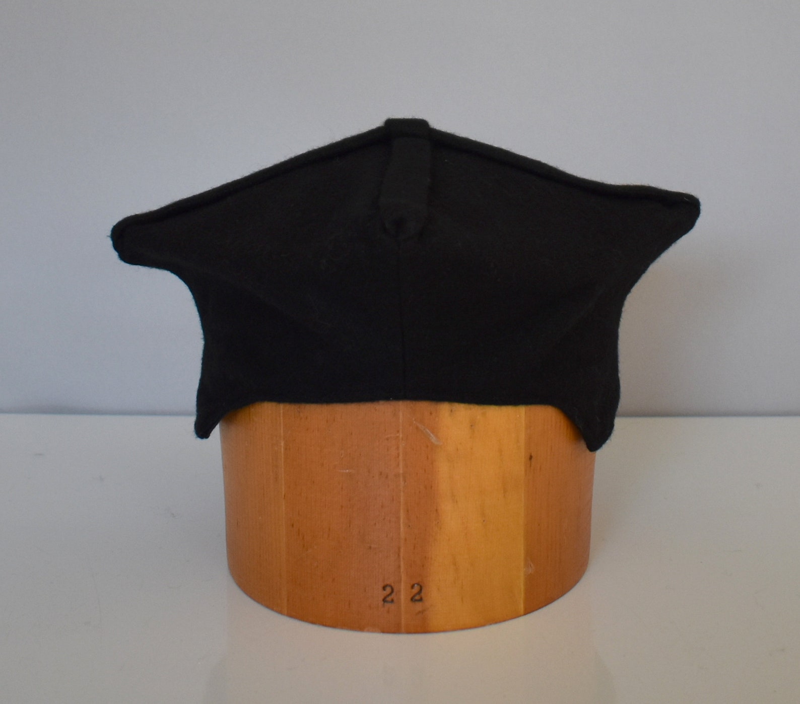 60s Priest Biretta Black Square Clergy Hat Canterbury Cap | Etsy