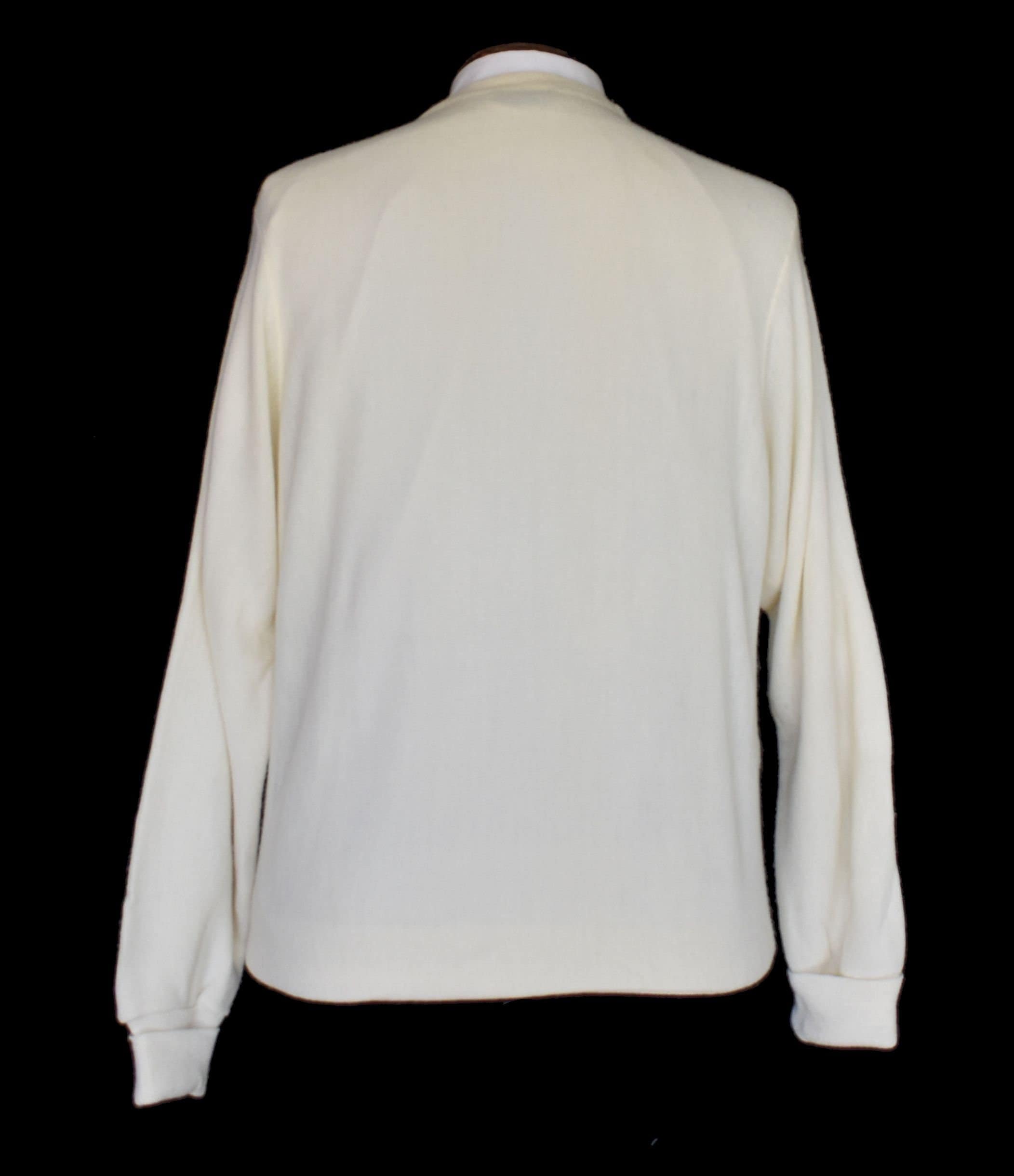 Vintage 90s Grandpa Cardigan 1990s Mens Cream White Izod Golf - Etsy