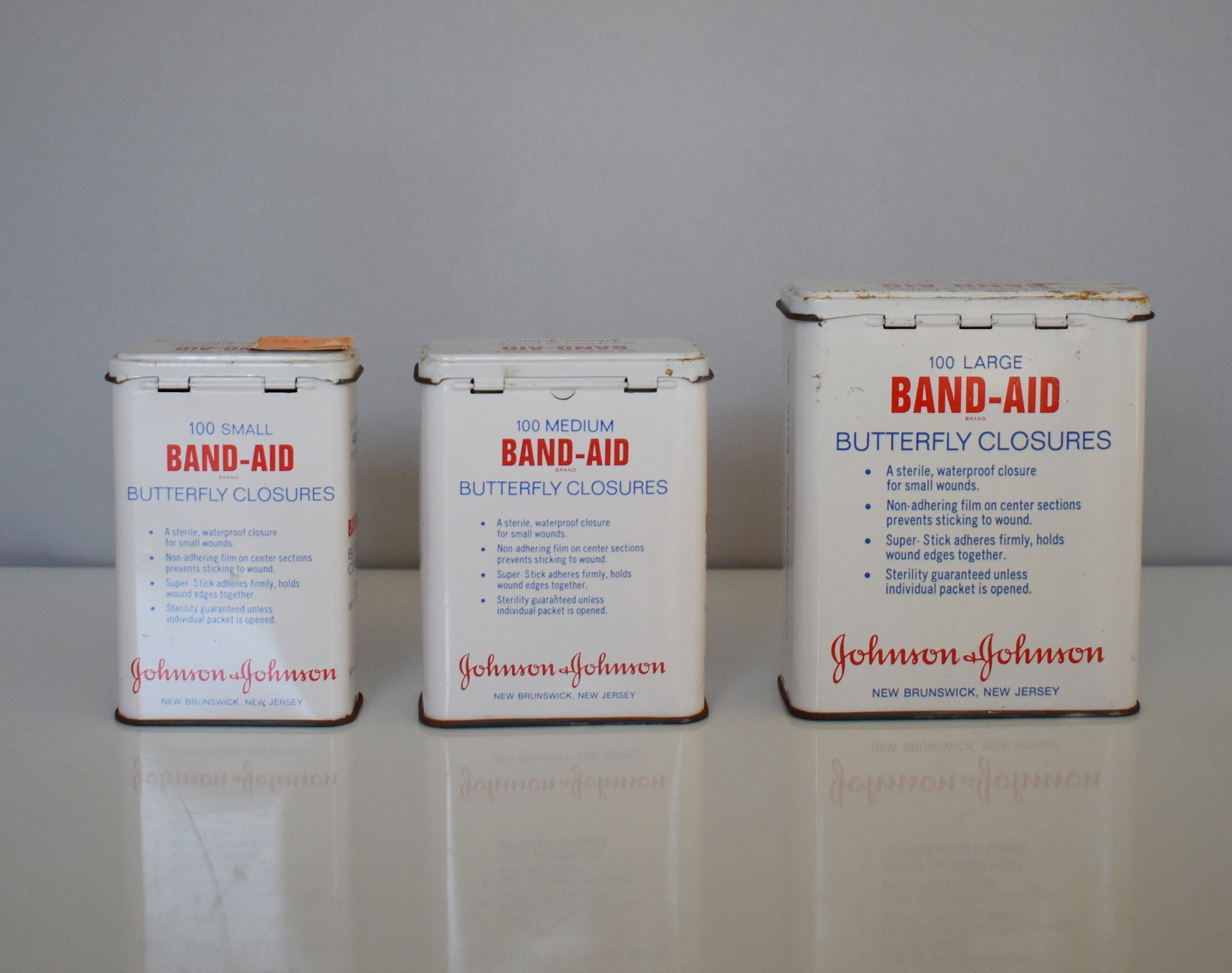 Vintage 60s Band-aid Tin Box 1960s Meta Band Aid Storage Box - Etsy