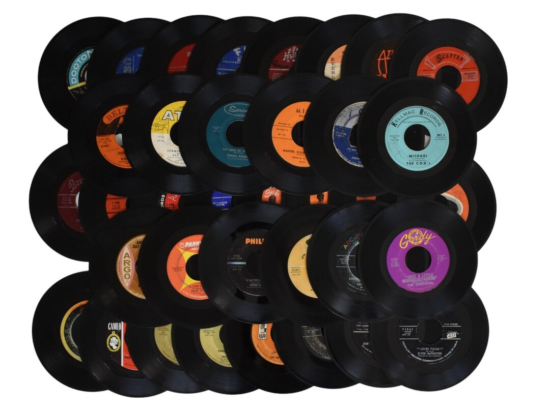 Late 1950s to Mid 1960s 7" 45 RPM Vinyl Records, Lot of 40 Northern ...