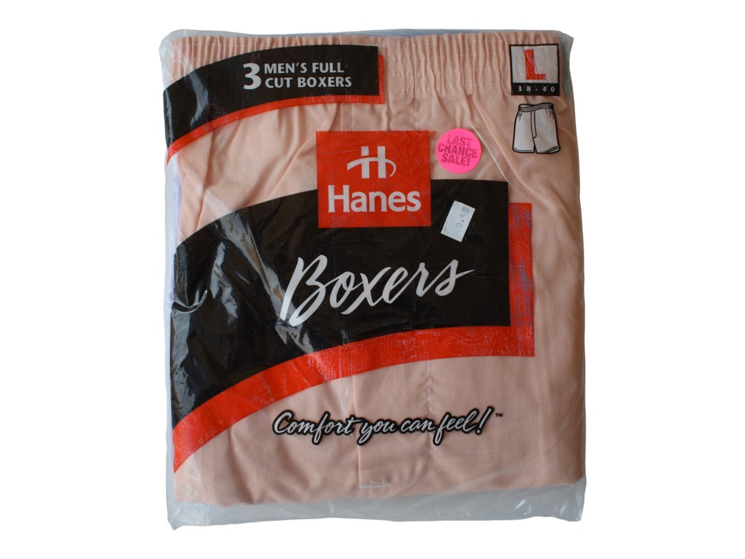 Vintage 90s Pastel Colored Boxer Shorts, 1990s Hanes Full Cut Underwear ...