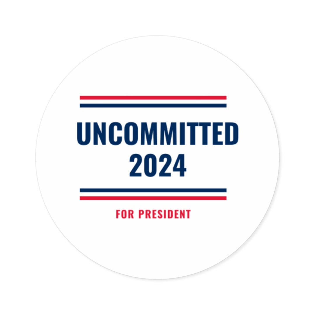 Uncommitted 2024 Campaign Sticker - Etsy