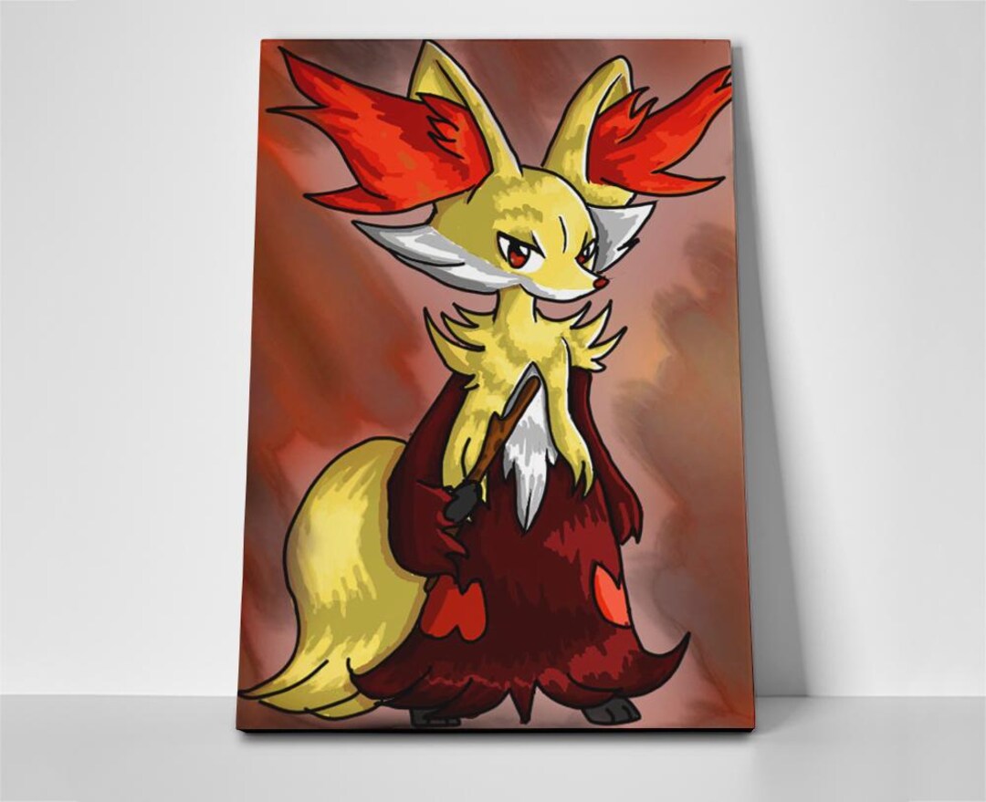 Delphox Pokemon Poster and Canvas - Etsy