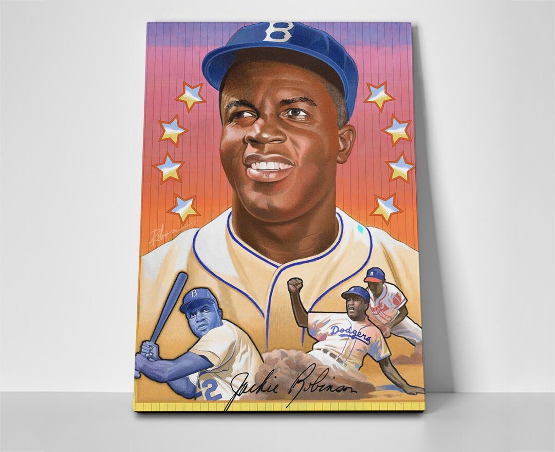 Jackie Robinson Poster and Canvas - Etsy