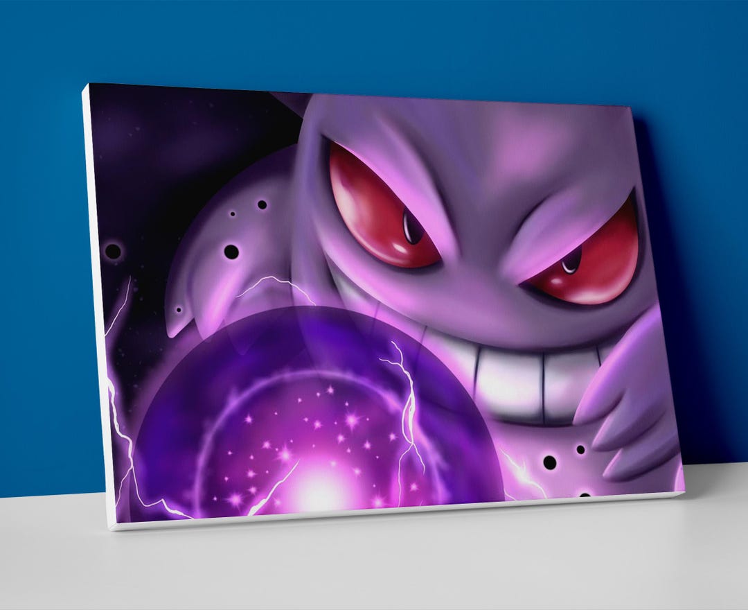 Gengar Pokemon Poster and Canvas - Etsy