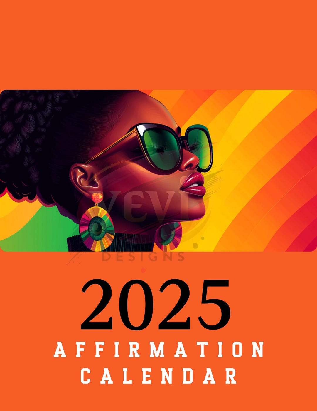 2025 Affirmation Calendar | Culturally Rich, Motivational Printable Art ...