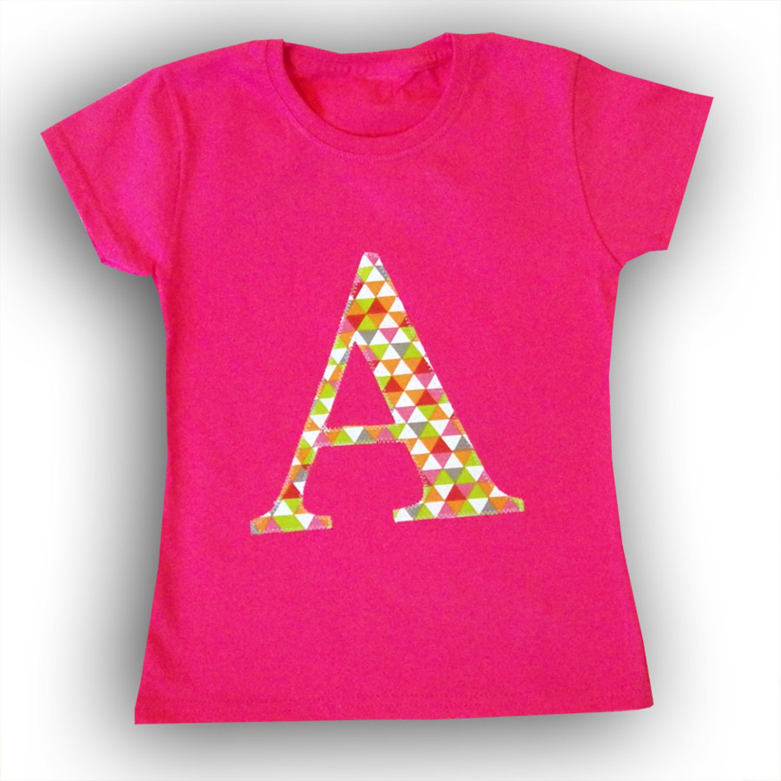 Kids Personalised Alphabet T-shirt, Boys, Girls Personalized Tee Shirt ...