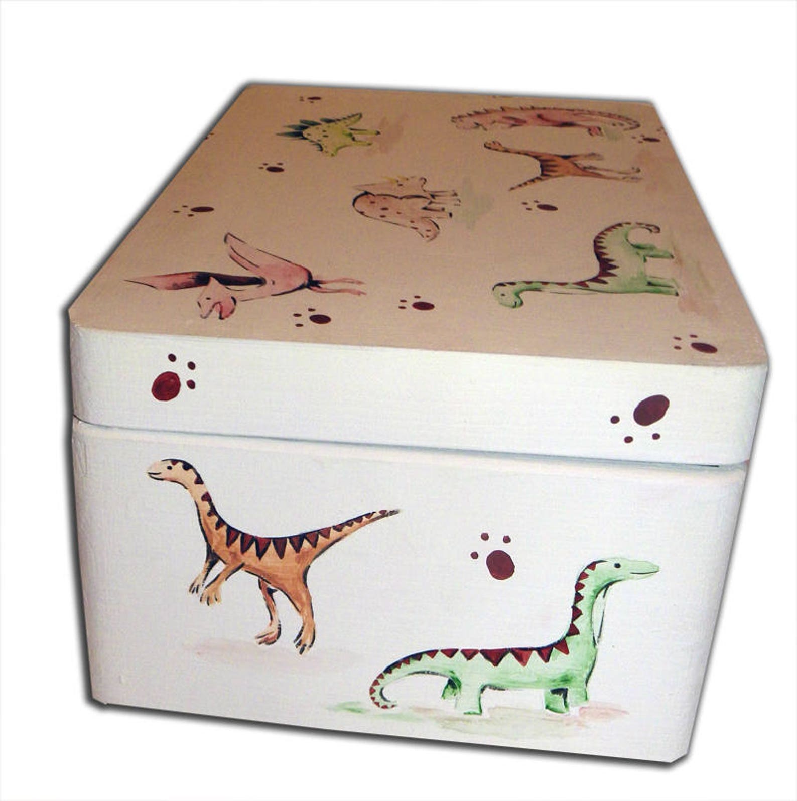 Personalised Dinosaur Keepsake Box, Memory Box, Baby Boy Gift, Dinosaur ...