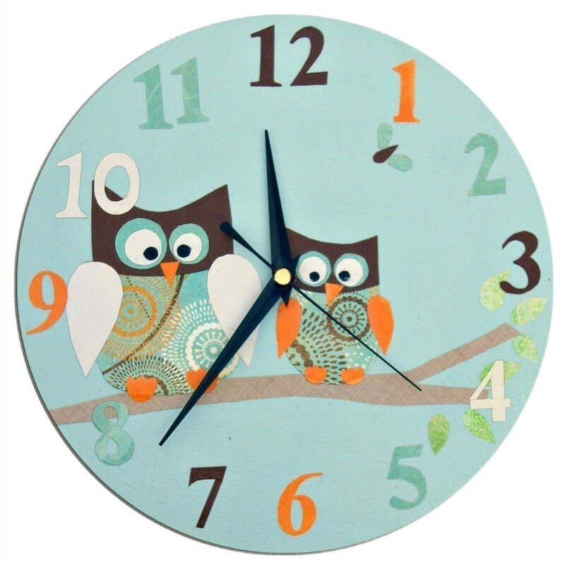 Wooden Owl Clock - Etsy