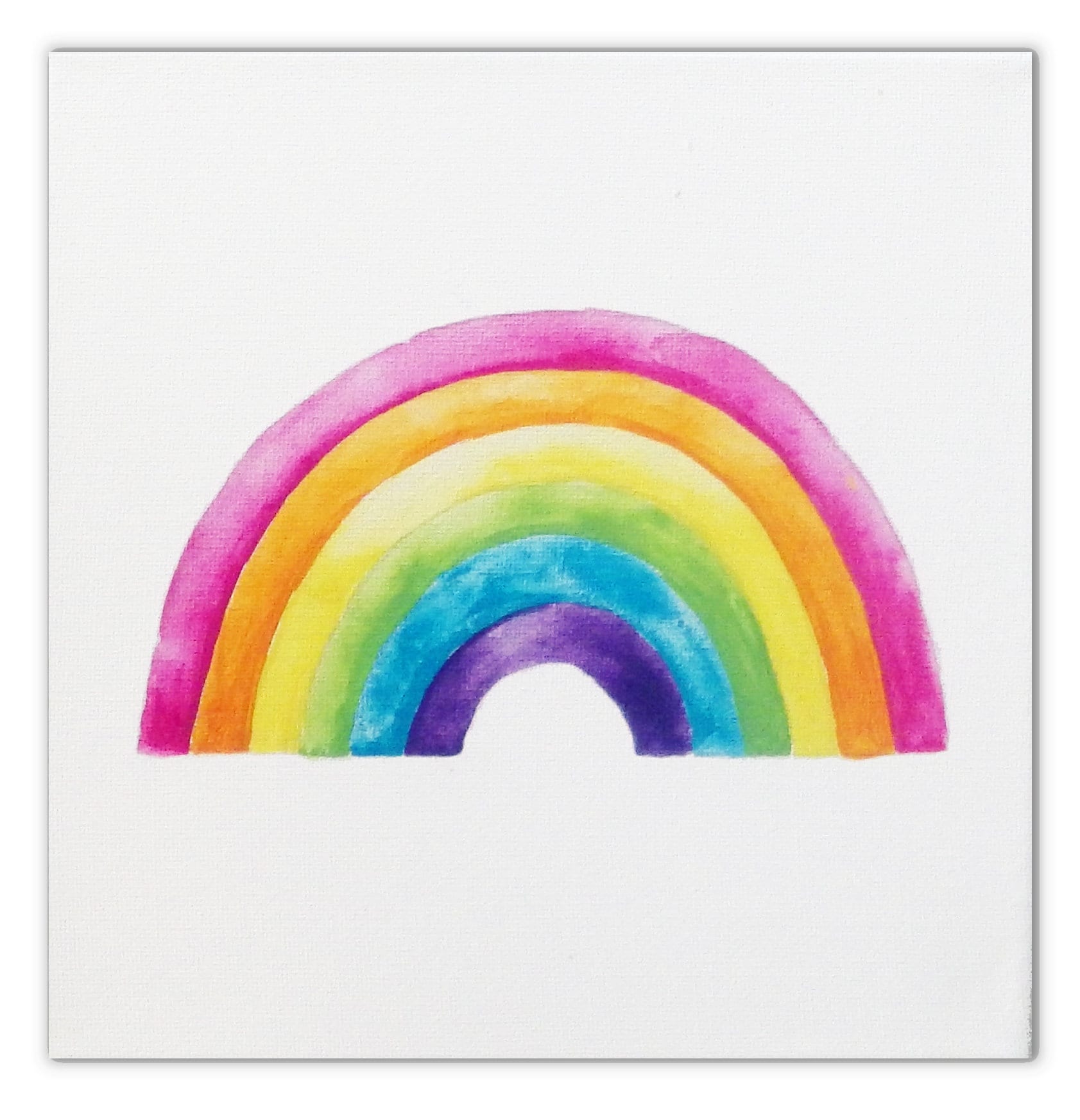 Rainbow Art, Rainbow Painting, Canvas, Nursery Decor, Girls Decor - Etsy