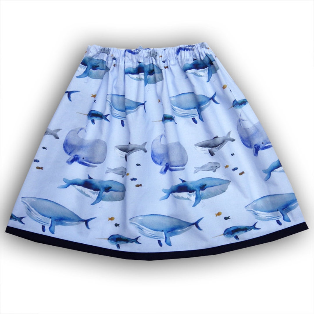 Girl's Whale Skirt, Girls Clothing, Skirts for Girls, Gifts for Girls ...