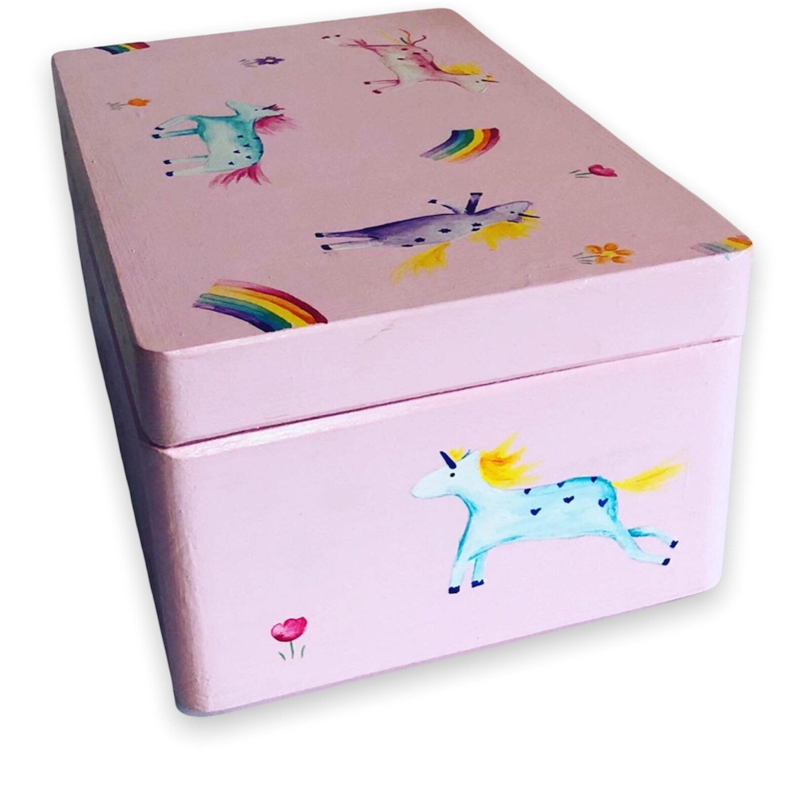 Personalised Unicorn and Rainbow Keepsake Box Memory Box - Etsy