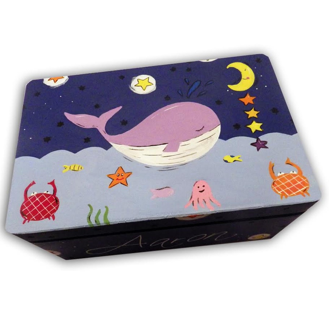 Personalised Whale Keepsake Box, Memory Box, Gifts for Babies, Gifts ...
