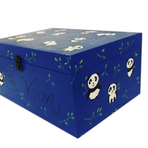 Personalised Panda Keepsake Box, Memory Box, Gifts for Girls, Panda ...