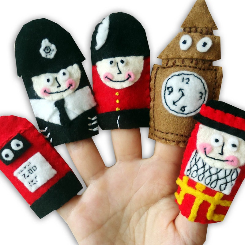 Felt Finger Puppets - Etsy