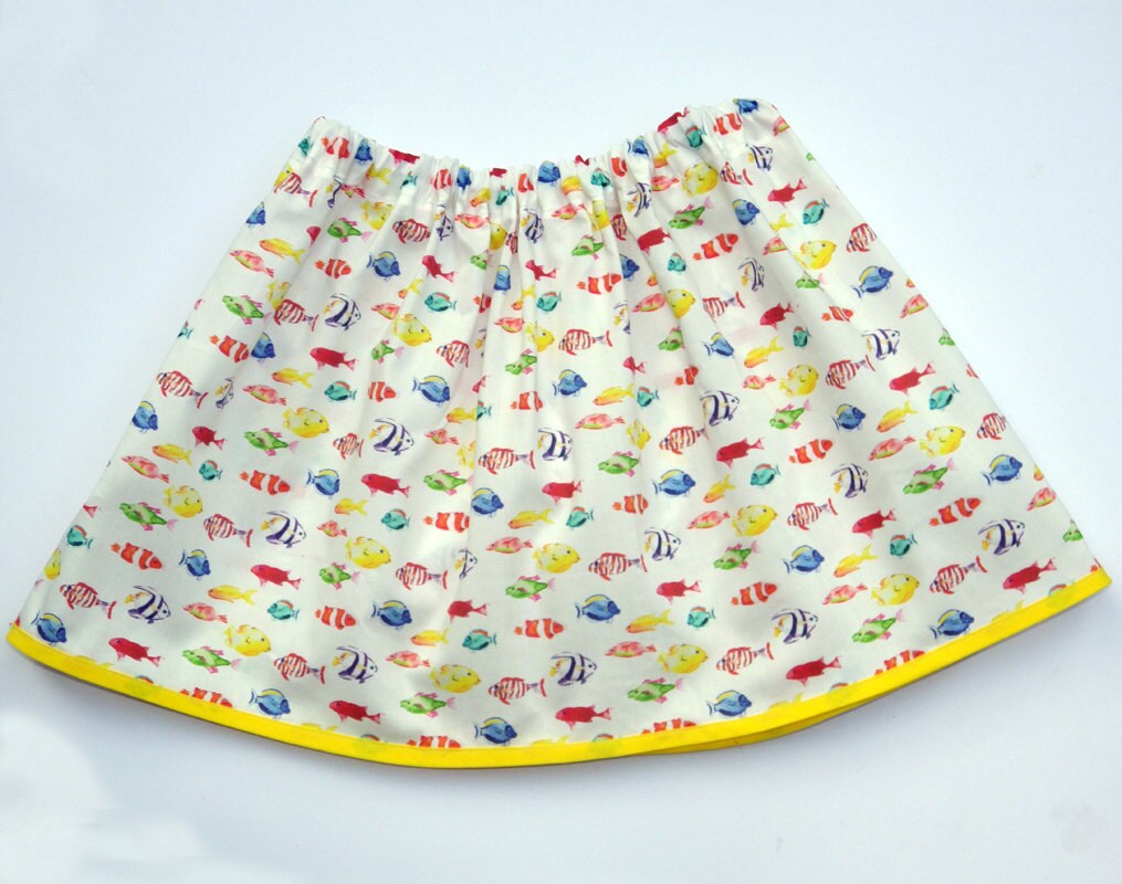 Girl's Fish Skirt Girls Clothing Fish Clothing Toddler - Etsy UK