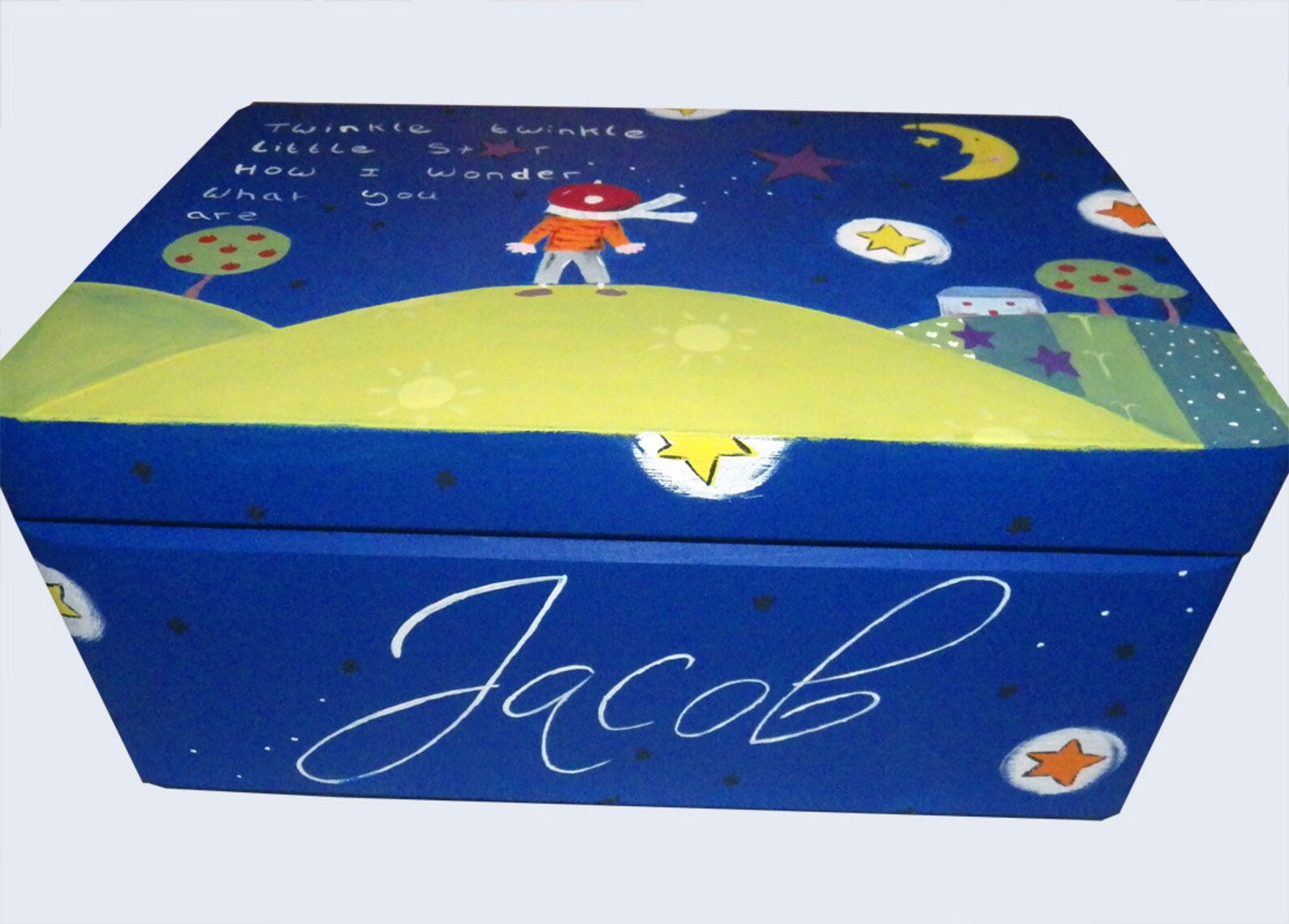 Personalised Twinkle Twinkle Little Star Wooden Keepsake Box | Etsy