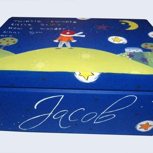 Personalised Twinkle Twinkle Little Star Wooden Keepsake Box | Etsy