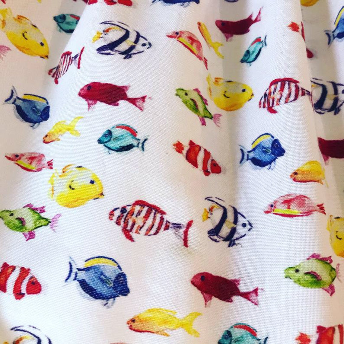 Girl's Personalised Fish Skirt and T-shirt Outfit, Girls Fish Tee Shirt ...