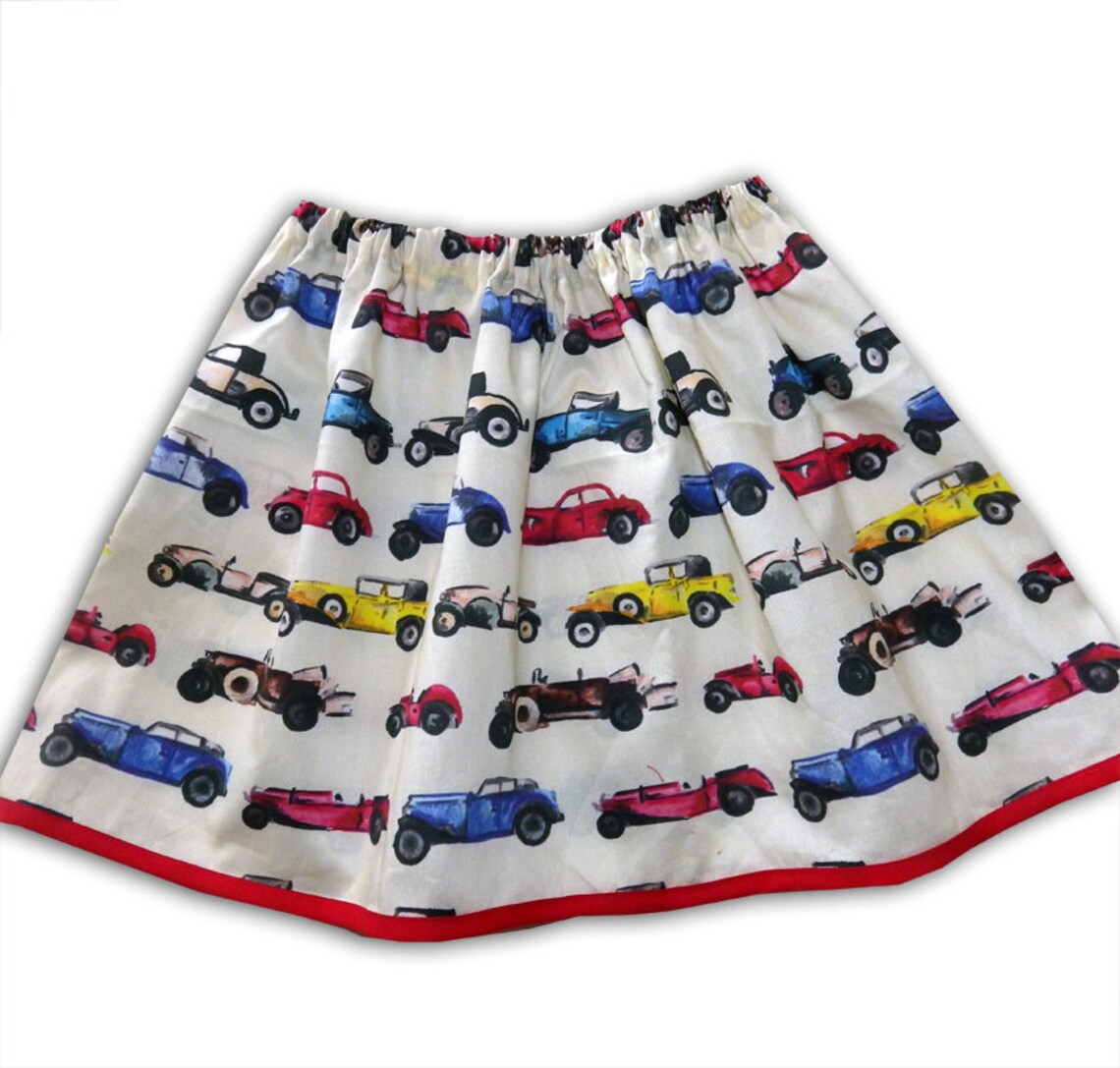 Girl's Car Skirt Classic Car Skirt Girls Clothing Gift - Etsy UK
