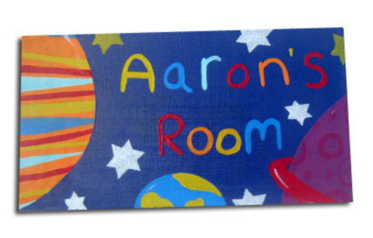 Outer Space Clock Wooden Wall Clock Boys Decor Space Decor | Etsy