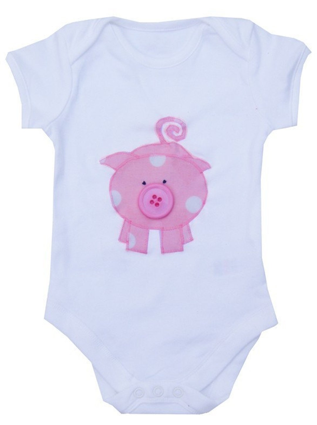 Baby Girls Pig Bodysuit, Baby Girl Clothing, Gift for Babies, Pig Lover ...