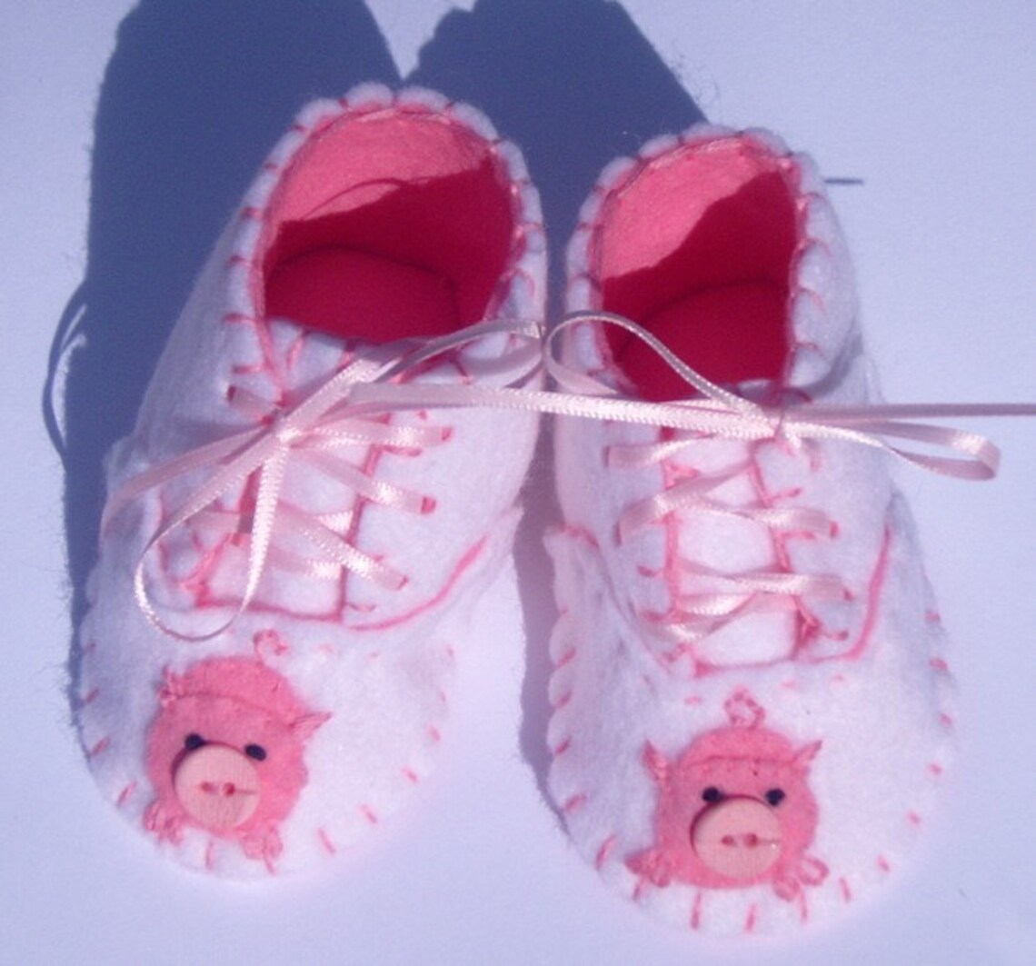 Pig Baby Shoes Pig Booties Baby Girl Gift Pig Lover Gift - Etsy