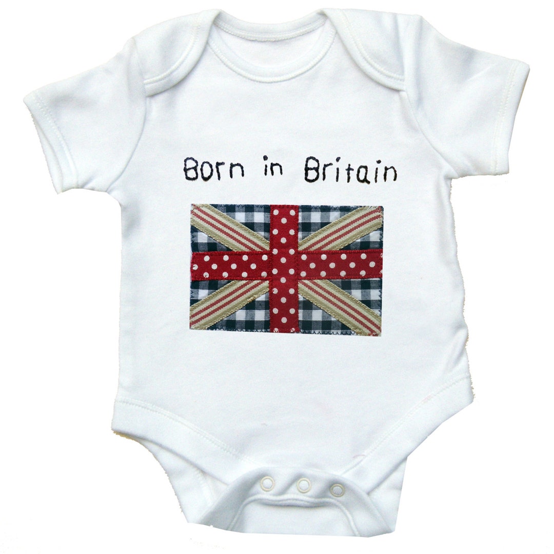 British Bodysuit Born in Britain Baby Clothing Baby Gift - Etsy