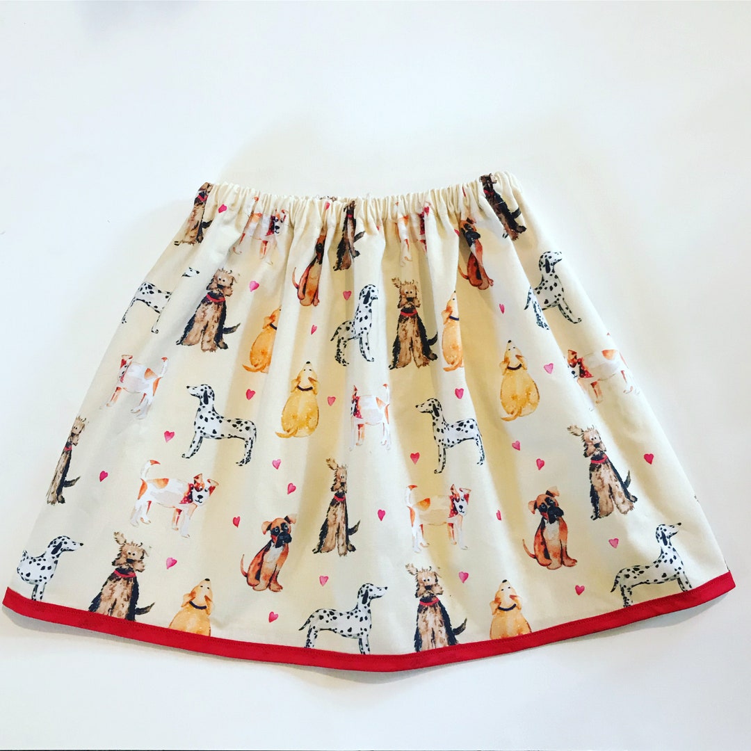 Girl's Dog Skirt Girls Clothing Gift for Dog Lover - Etsy