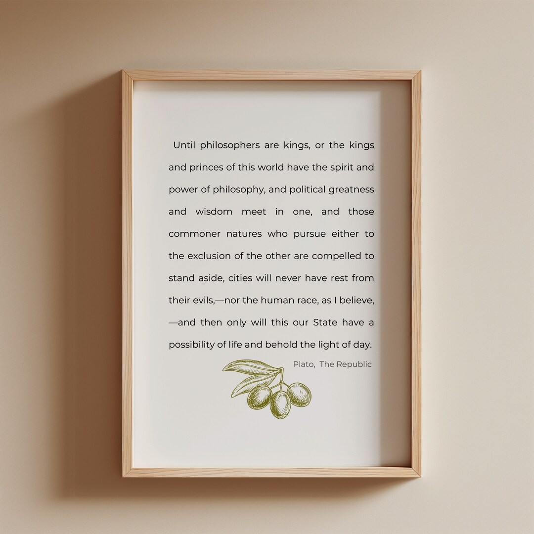 Philosopher Kings - Plato - Digital Download - Etsy
